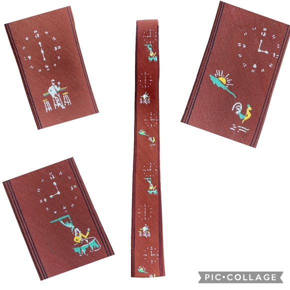 Vintage | Accessories | Vintage 4s 50s Square End Skinny Clock Daily ...